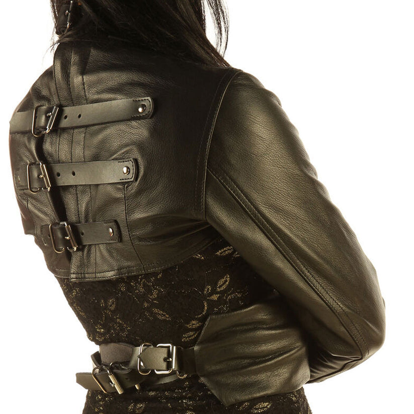 Women’s Real Leather Bolero Straitjacket – Women Straitjacket – Wintex ...